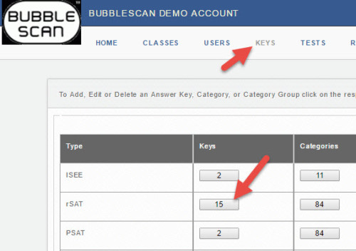 Keys for New CollegeBoard SATs Available – BubbleScan
