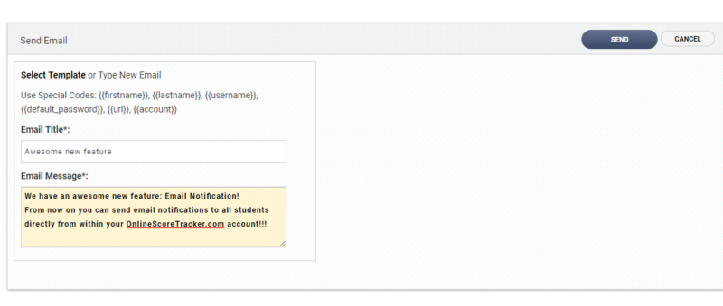 Email Notifications for Students – BubbleScan