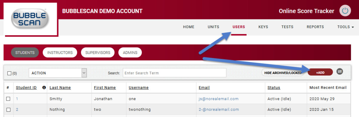 Creating Student Profiles – BubbleScan
