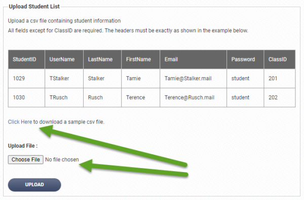 Creating Student Profiles – BubbleScan