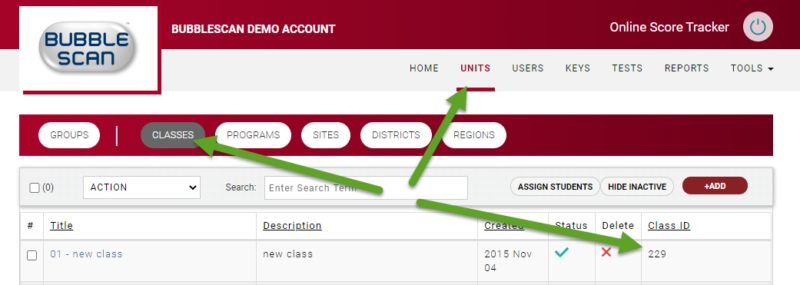 Creating Student Profiles – BubbleScan