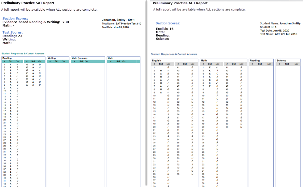Control what scores student see in their portal – BubbleScan